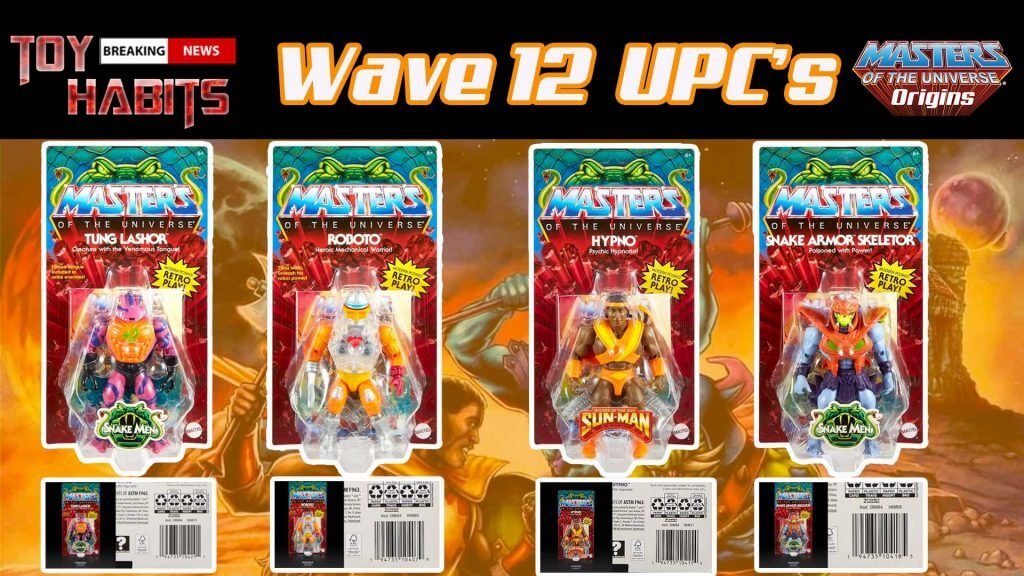 MOTU Origins Wave 12 UPC's
