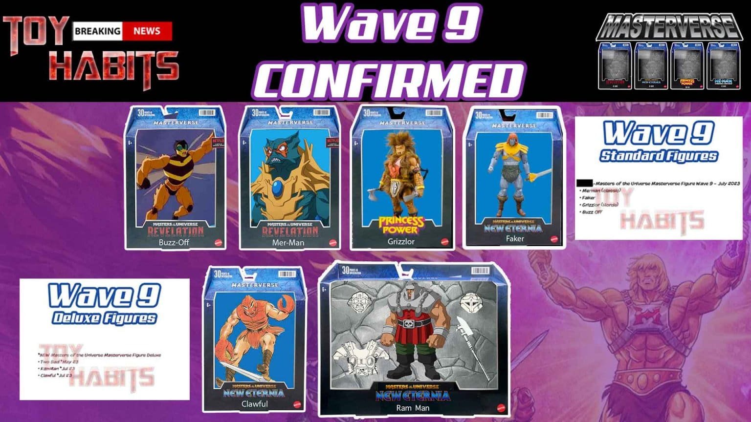 2023 MOTU Masterverse Wave 9 Assortment Confirmed - Toy Habits