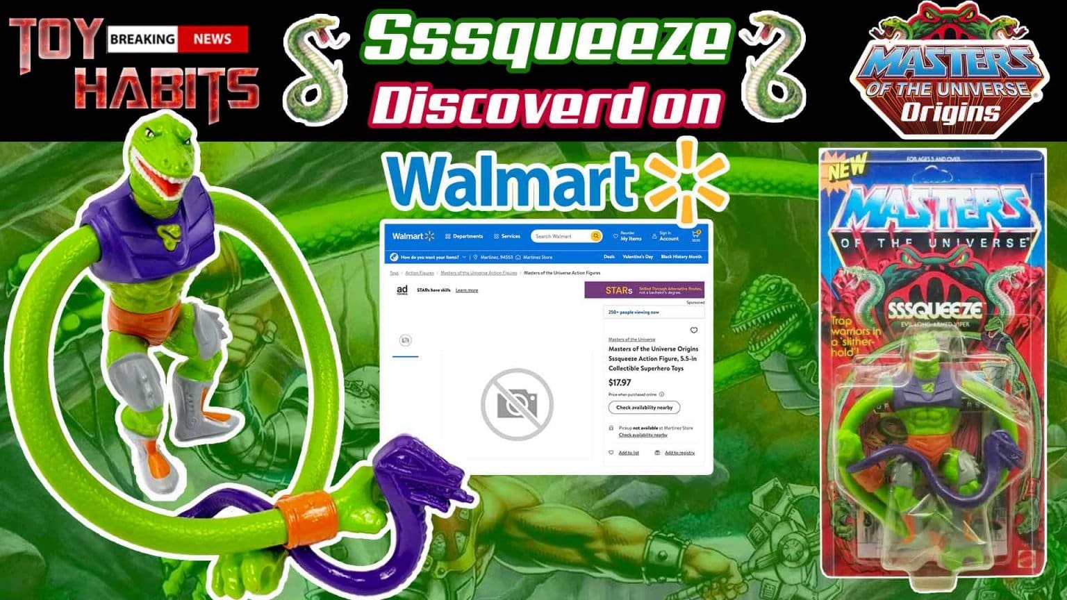 Sssqueeze MOTU Origins Figure Discovered on Walmart