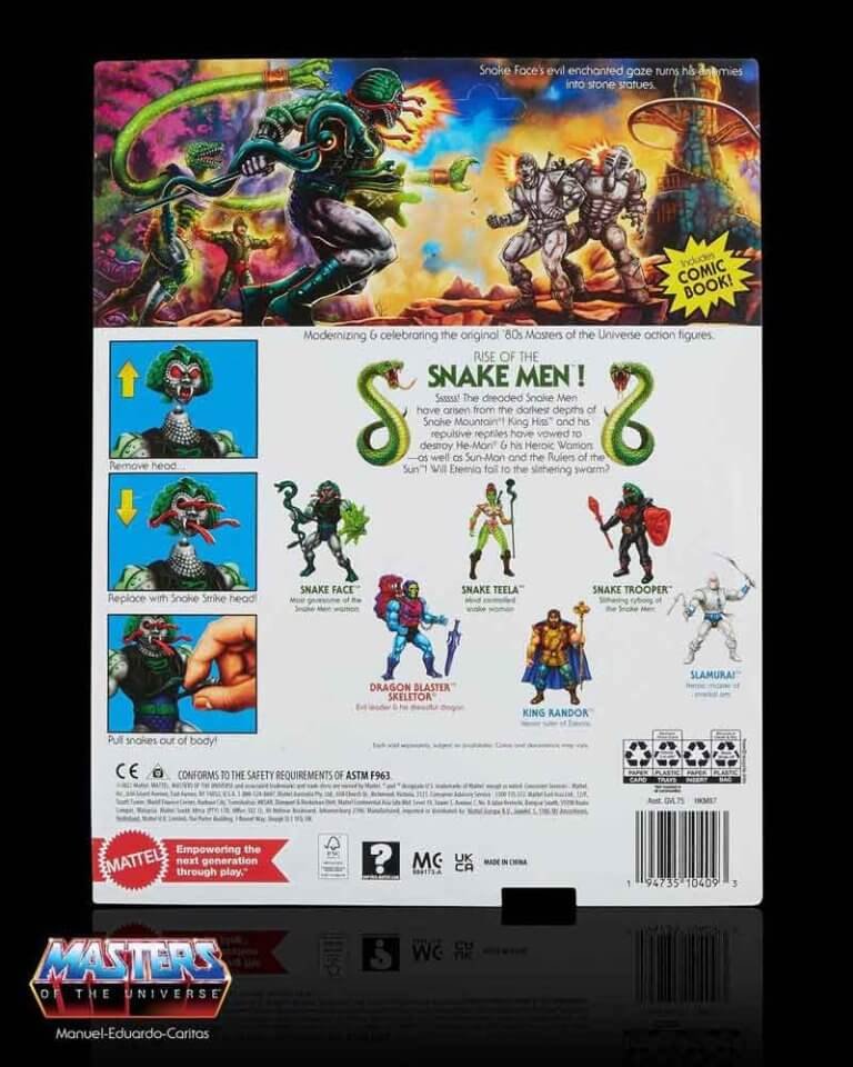 Snake Face Deluxe MOTU Origins Packaging Reveal