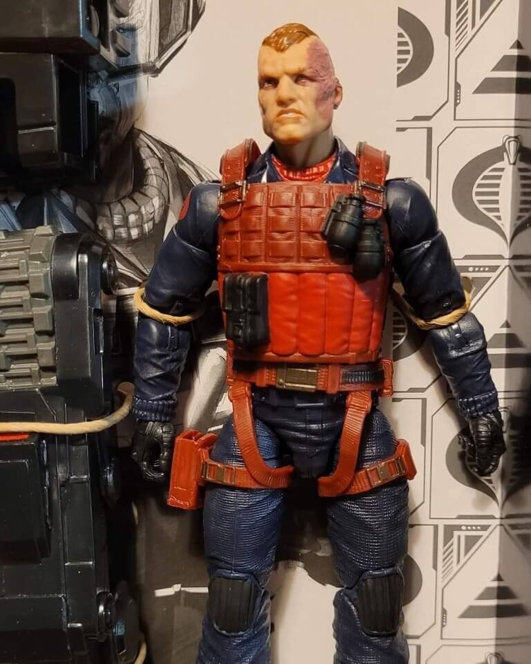 GI Joe Classified Scrap Iron Packaging in hand - Toy Habits