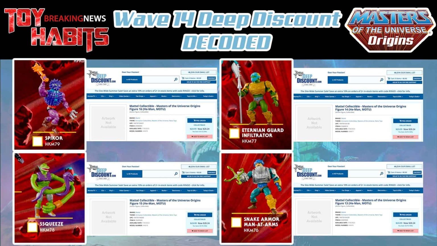 MOTU Origins Wave 14 Decoded on Deep Discount