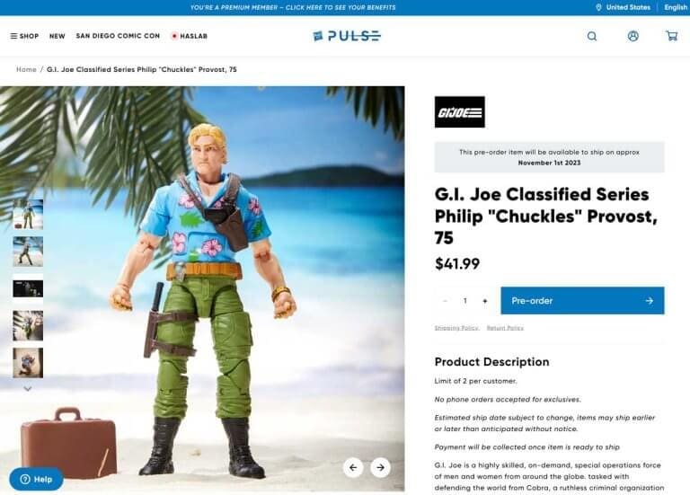 GI Joe Classified Series SDCC 2023 Reveals and Preorders