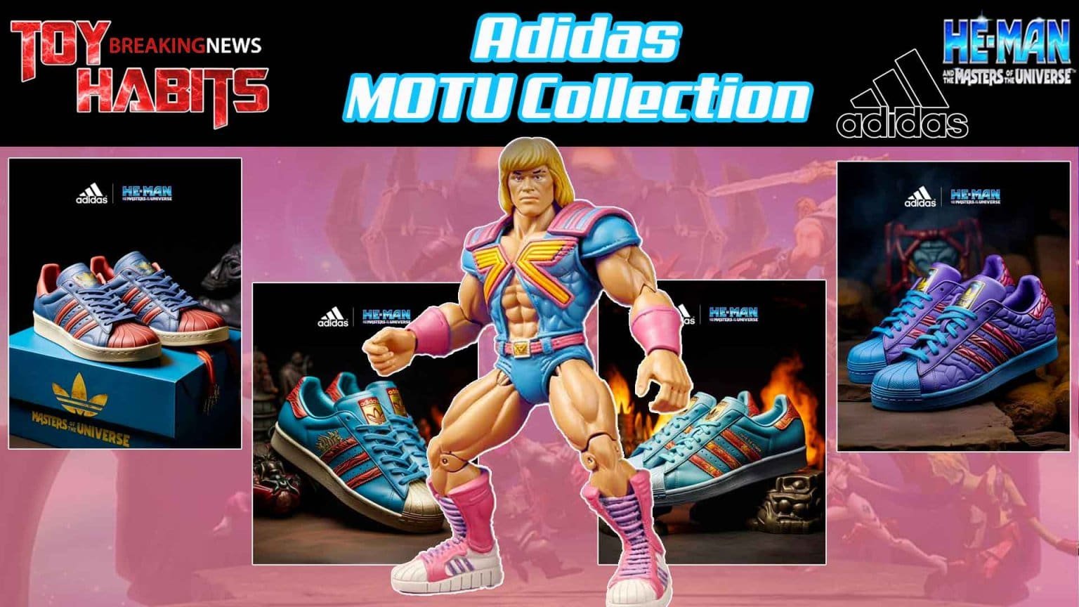Adidas Superstar x He-Man Masters of the Universe Collection + Figure Tease