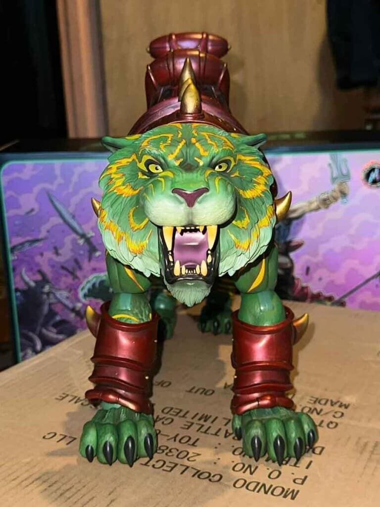 Mondo Battle Cat Masters of the Universe In Hand Images