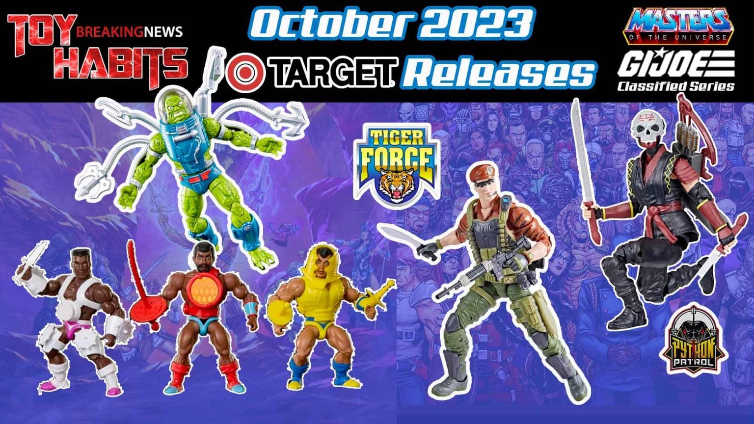 GI Joe Classified Series and MOTU Target October 2023 Releases