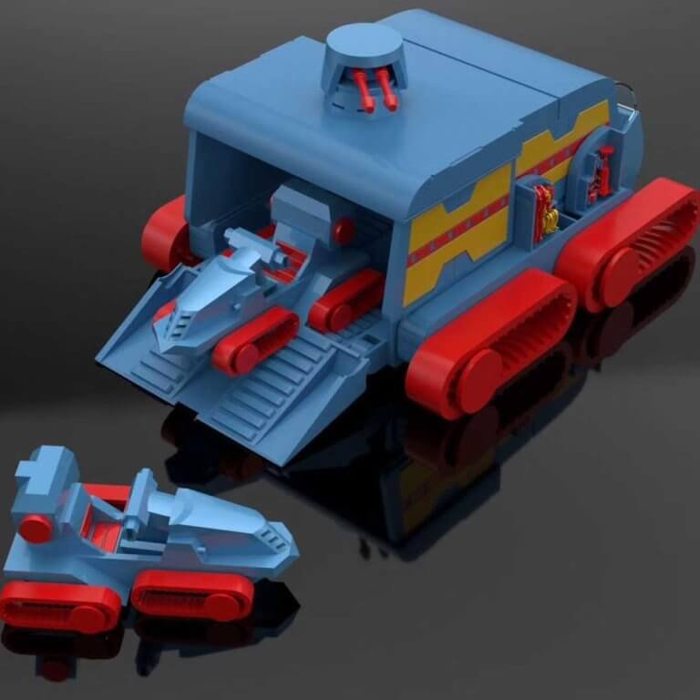Attak Trak Version 1 and 2 MOTU Origins Cartoon Collection Concept ...