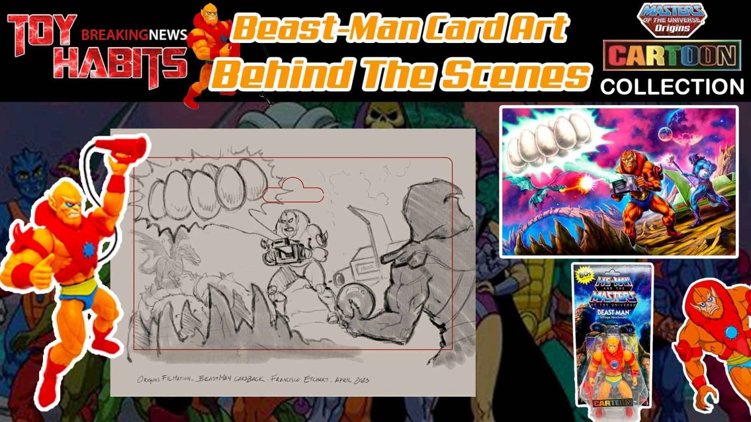 Cartoon Collection MOTU Origins Beast Man Behind the Scenes - Toy Habits