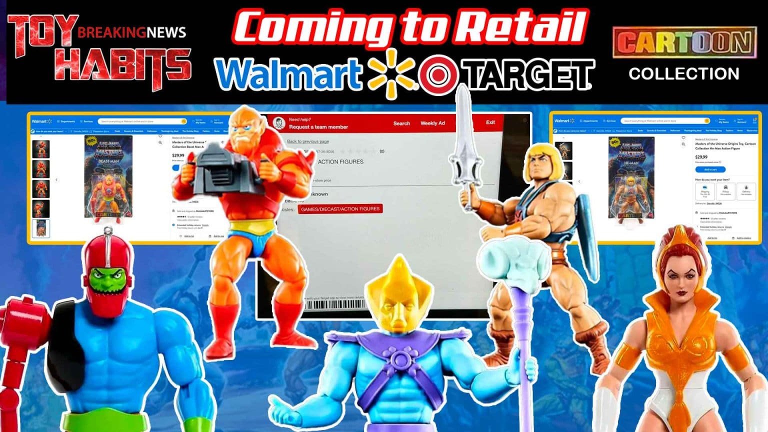 Cartoon Collection MOTU Origins Figures Coming To Retail - Toy Habits
