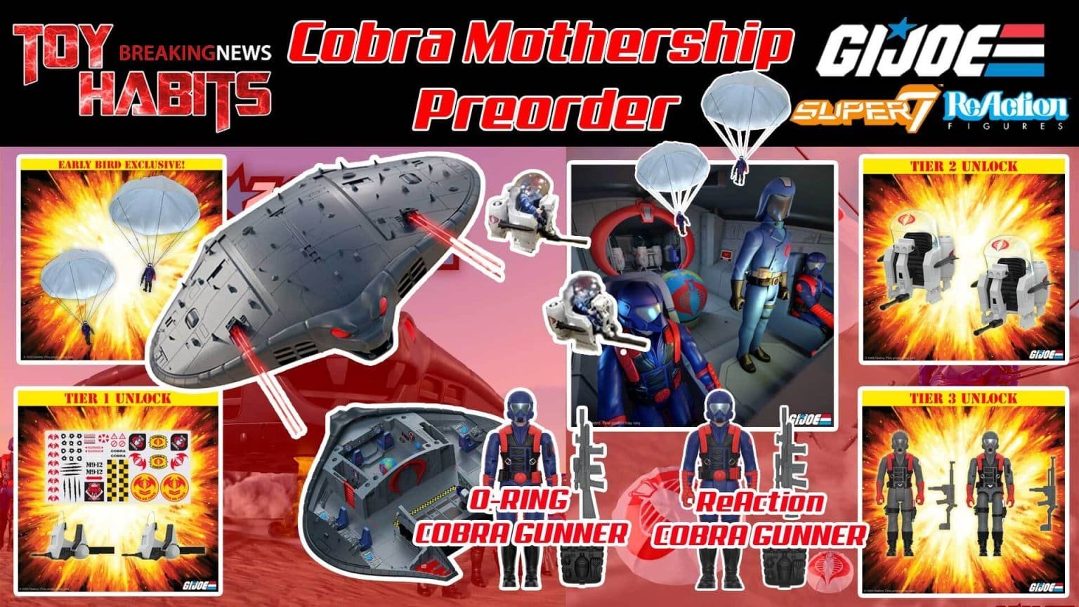 GI Joe ReAction Cobra Snake Mothership Launching October 2023