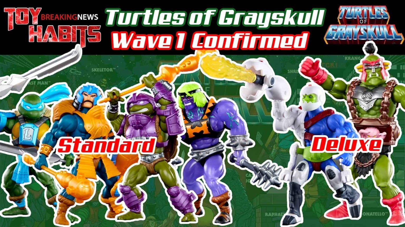 Turtles of Grayskull Wave 1 TMNT MOTU Origins Confirmed