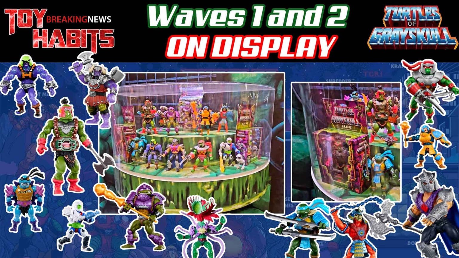 Turtles of Grayskull Waves 1 & 2 On Display CCXP 2023