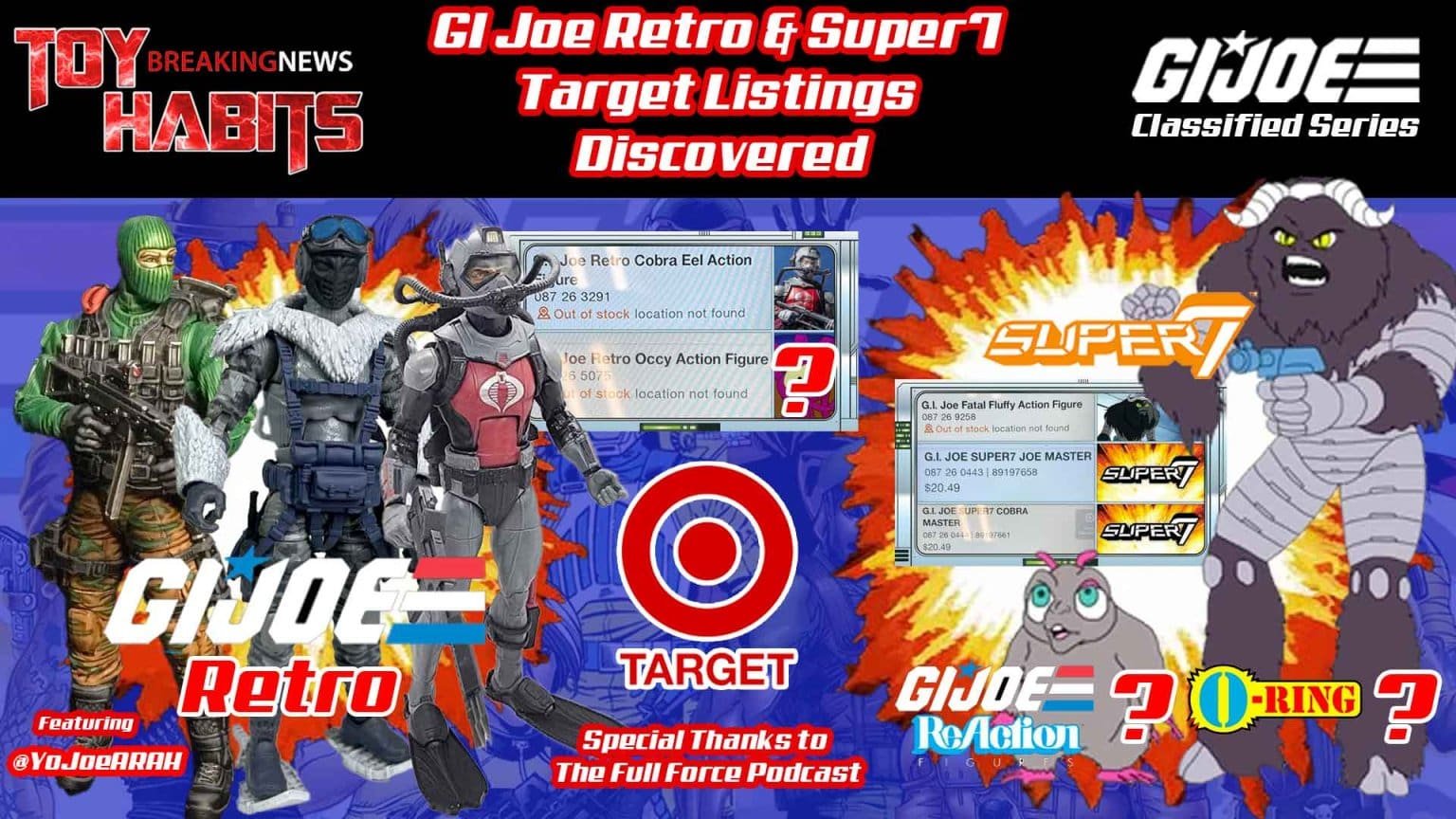New GI Joe Classified Retro & Super7 Target Listings Discovered