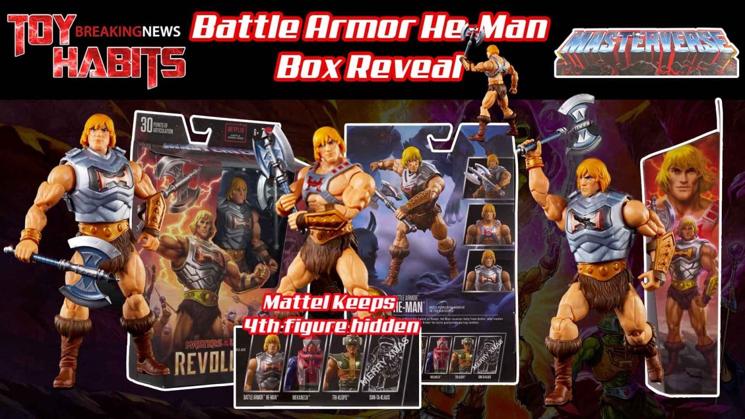 Revolution Battle Armor He-Man MOTU Official Box Reveal