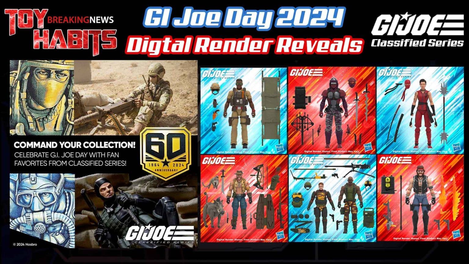 GI Joe Day 2024 Classified Series Digital Render Reveals - Toy Habits