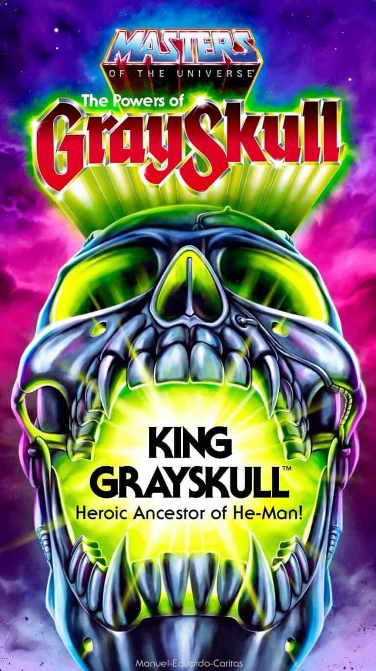 King Grayskull MOTU Origins Card Art Reveal - Toy Habits