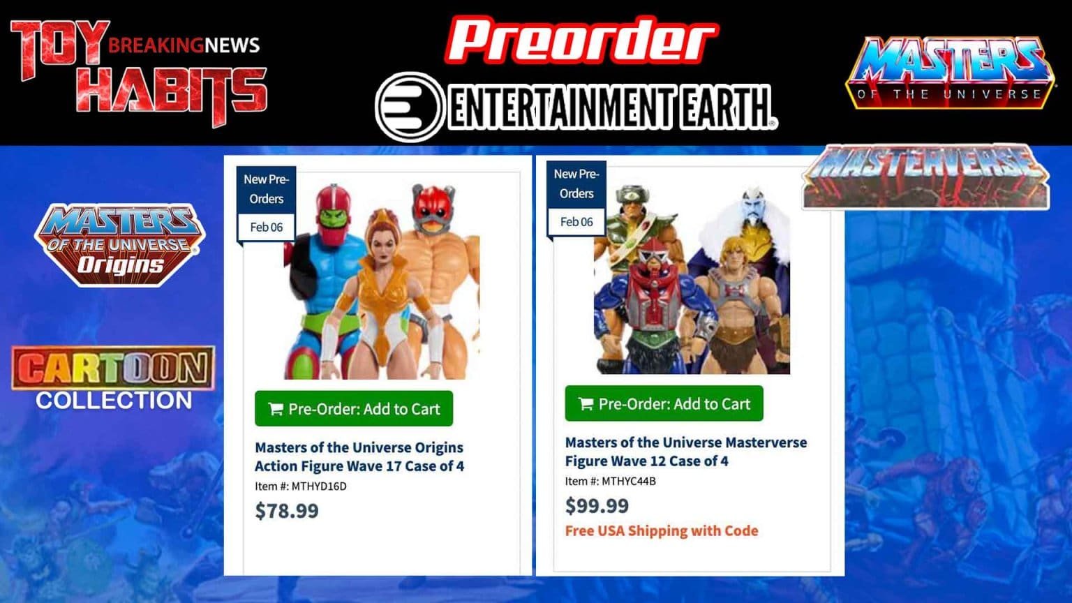 MOTU Origins Cartoon Collection, Fan Favorite, and Masterverse Wave 12 ...
