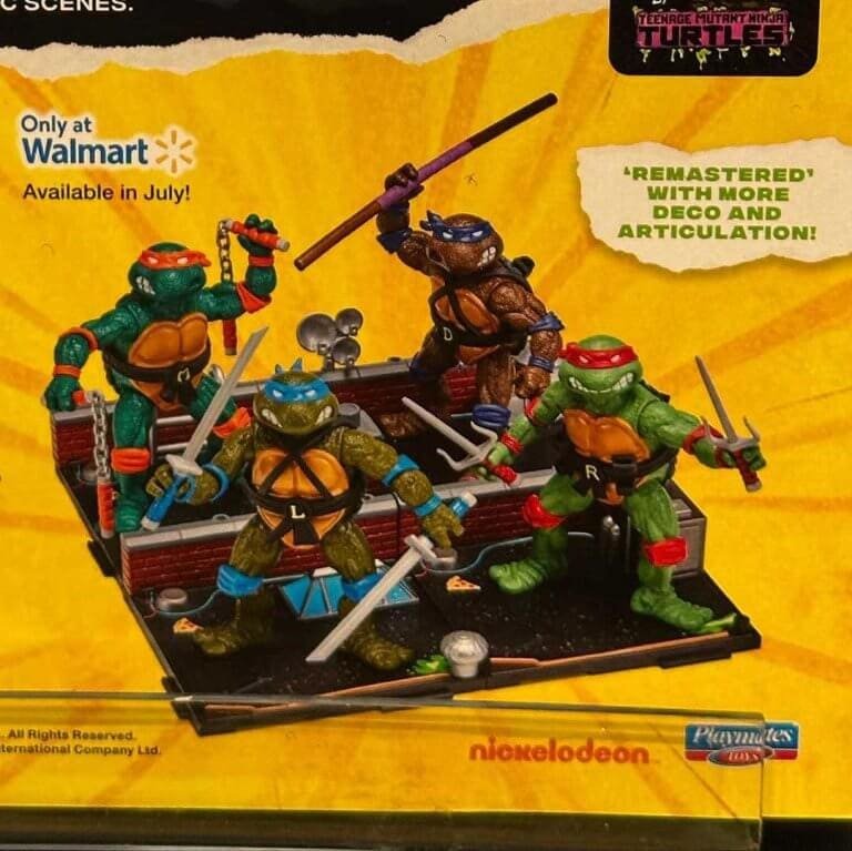 Classic Remastered 1988 TMNT Playmates Figures In Package