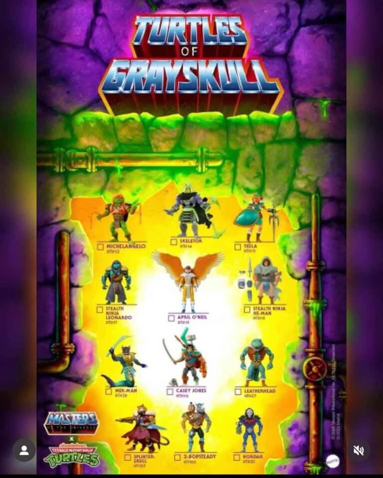 Turtles of Grayskull MOTU TMNT Crossover Wave 5 Details - Toy Habits