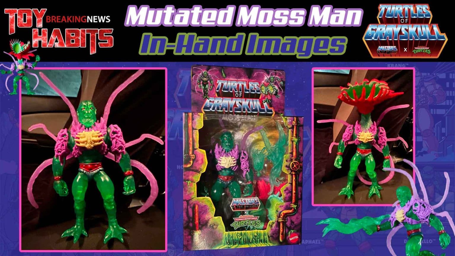 Mutated Moss Man Turtles of Grayskull Deluxe Walmart Exclusive In Hand ...