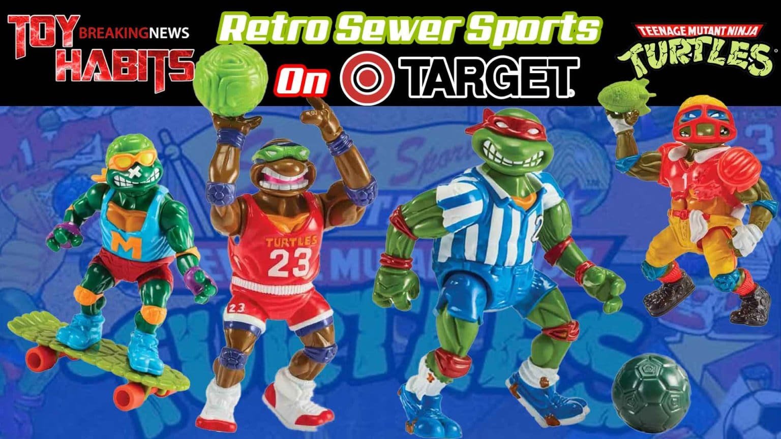 Teenage Mutant Ninja Turtles TMNT Retro Sewer Sports