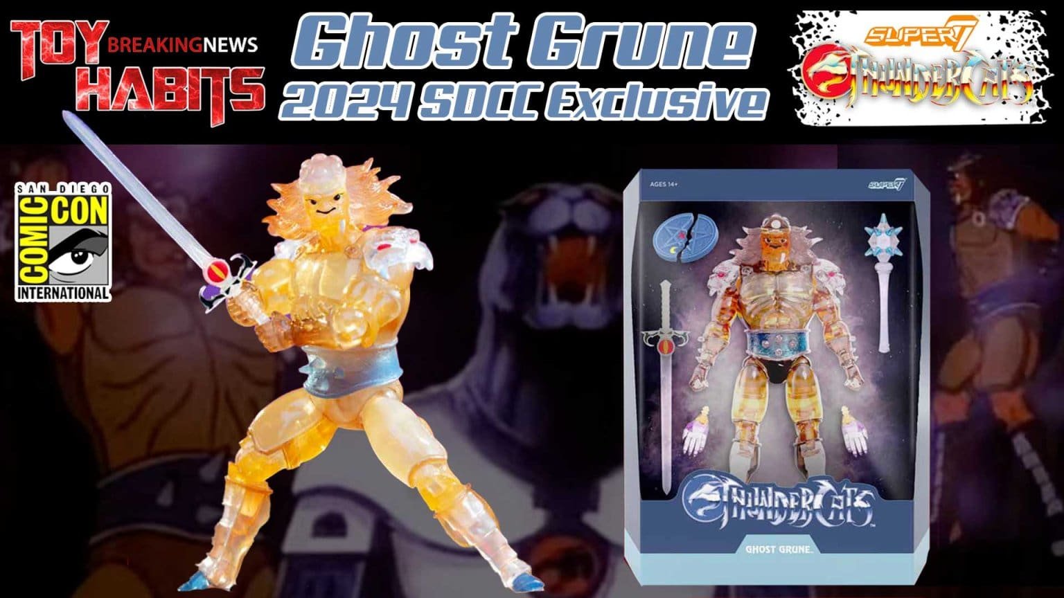 Ghost Grune Super7 ThunderCats Ultimates SDCC 2024 Exclusive - Toy Habits