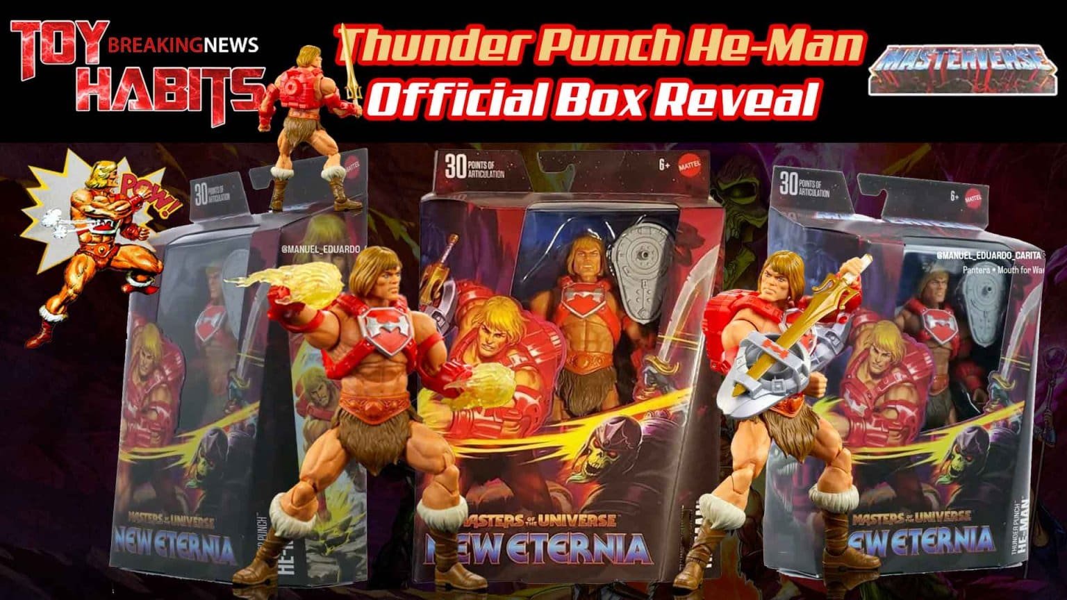 New Eternia Thunder Punch He-Man Masterverse Box Reveal