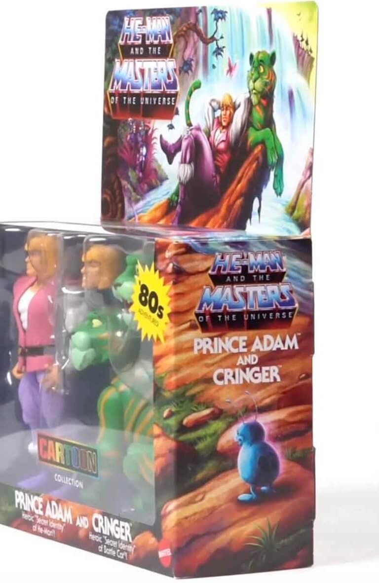 Prince Adam & Cringer MOTU Cartoon Collection In-Hand Images