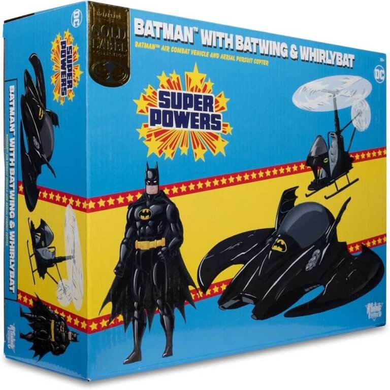 McFarlane DC Super Powers Batman Batwing Whirlybat 3pk