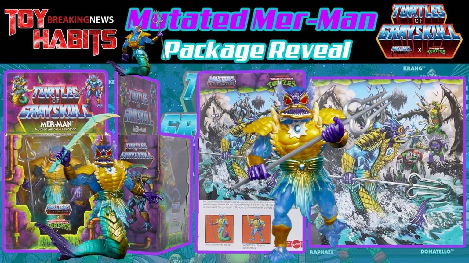 Mutated Mer-Man Turtles of Grayskull Package Reveal