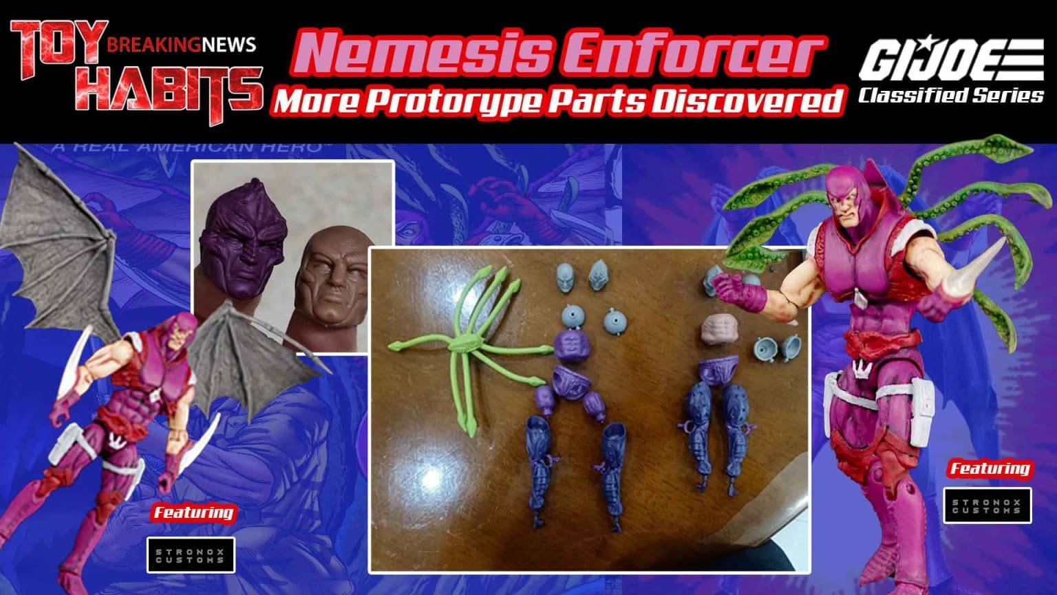 Nemesis Enforcer GI Joe Classified Prototype Parts Discovered