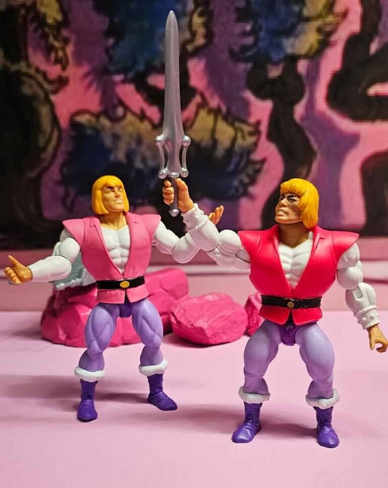 Prince Adam & Cringer MOTU Cartoon Collection In-Hand Images