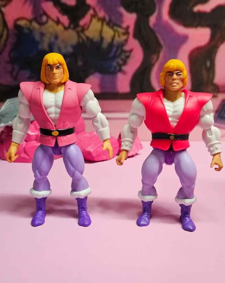Prince Adam & Cringer MOTU Cartoon Collection In-Hand Images