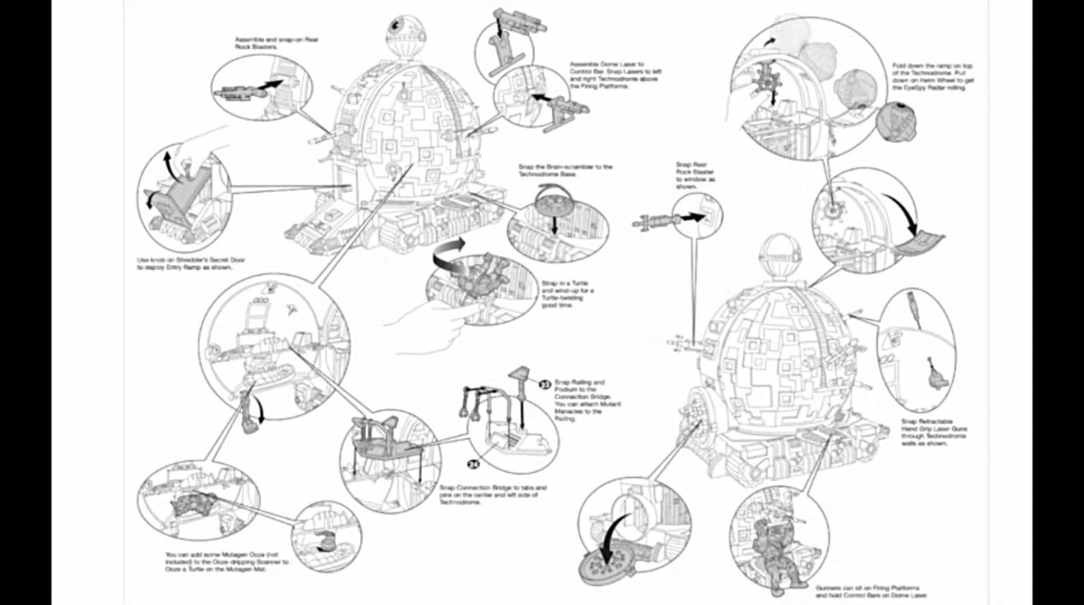 Classic Technodrome TMNT Playmates on sale