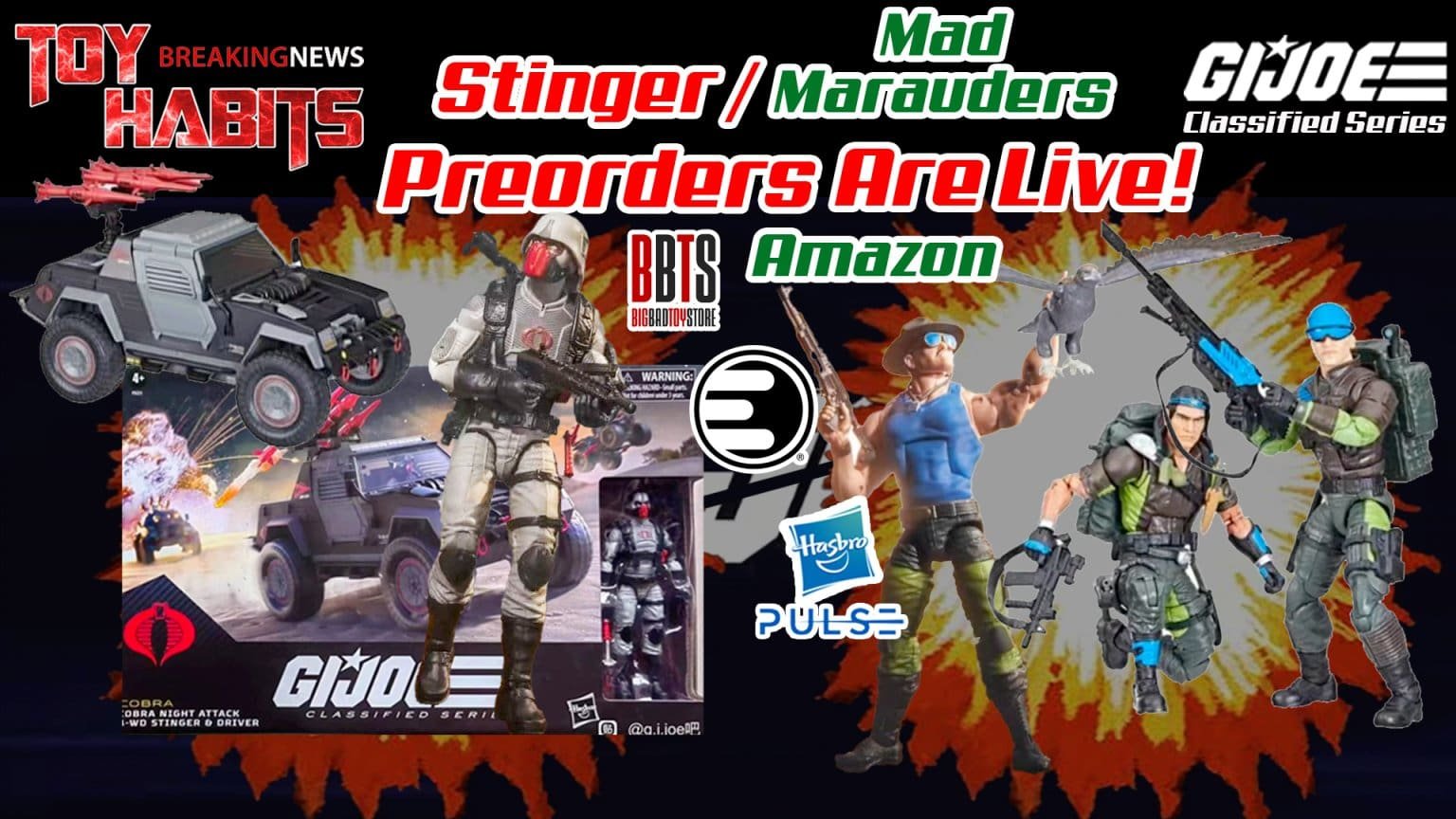 Cobra Stinger & Mad Marauders GI Joe Classified Series Preorders - Toy ...