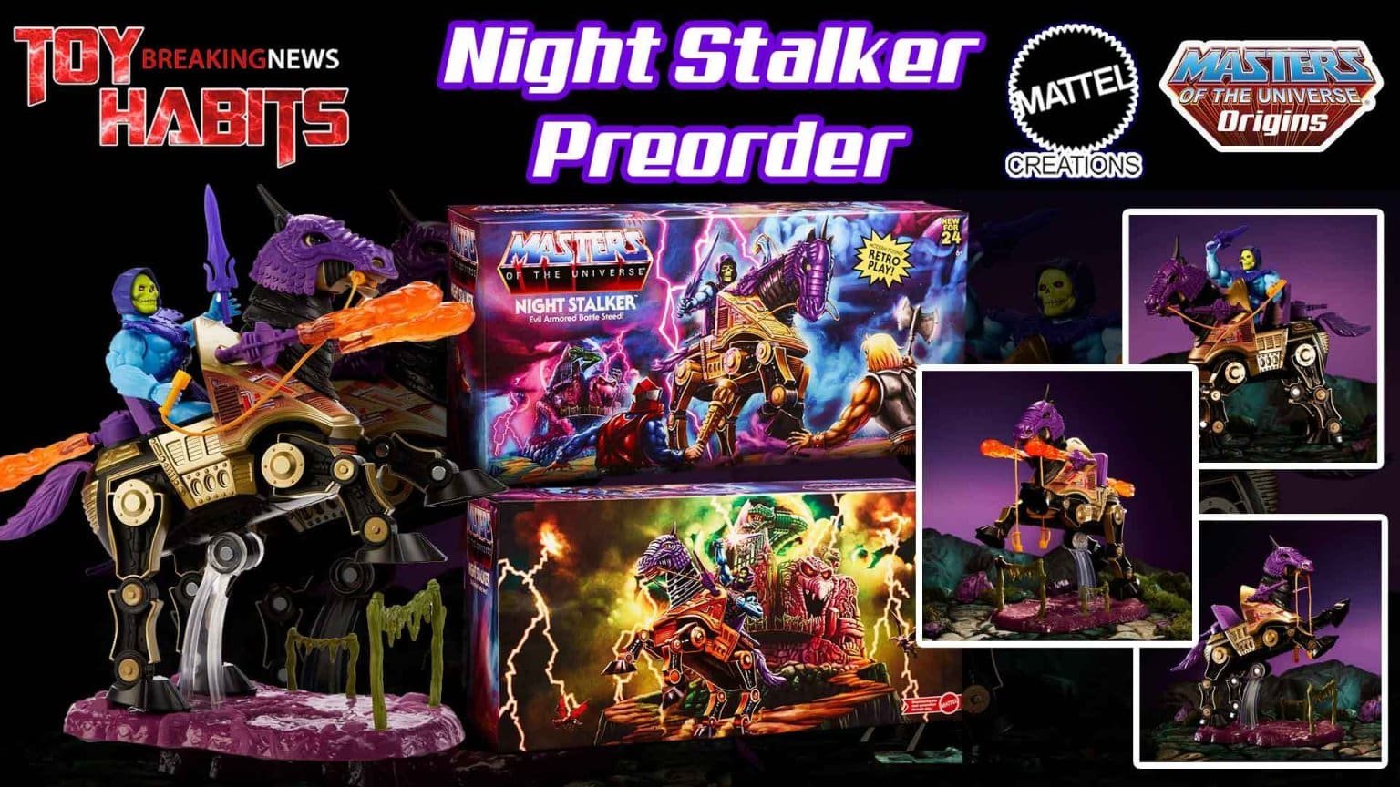 Night Stalker MOTU Origins Mattel Creations Exclusive Preorder