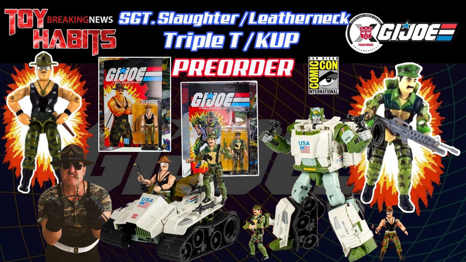 Triple T Kup GI Joe Transformers Crossover SDCC 2024 Reveal & Preorder