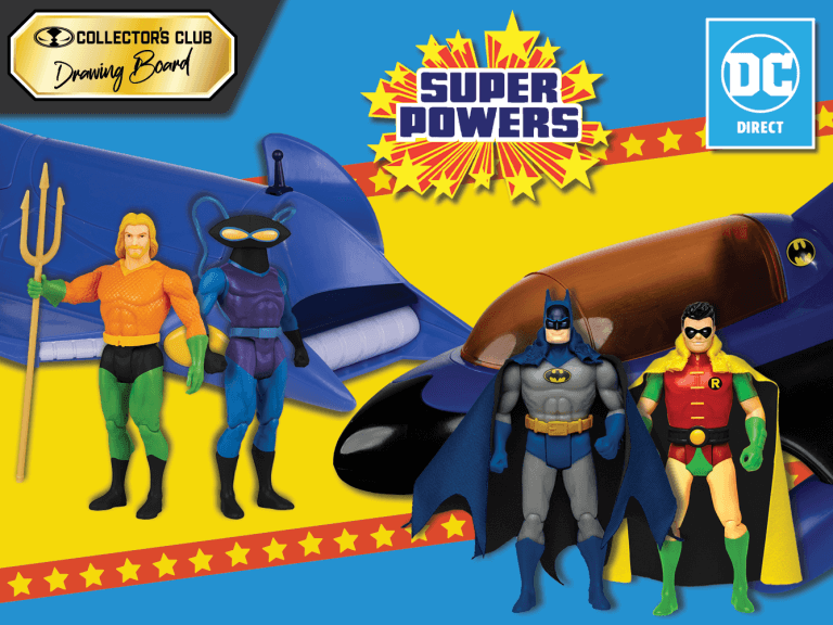 Super Powers Sea Saucer, Multicraft, & Figures in Hand Images