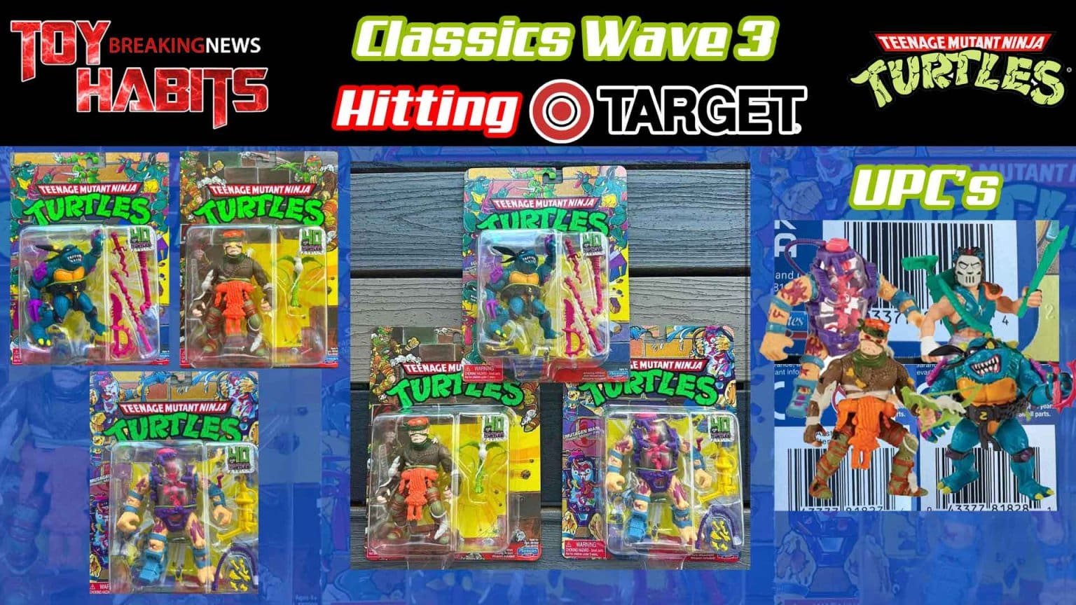 TMNT Classics Wave 3 In-Package Images & Barcodes