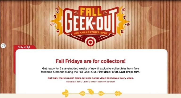 Target Fall Geek-Out 2024 Lineup and Preorders - Toy Habits