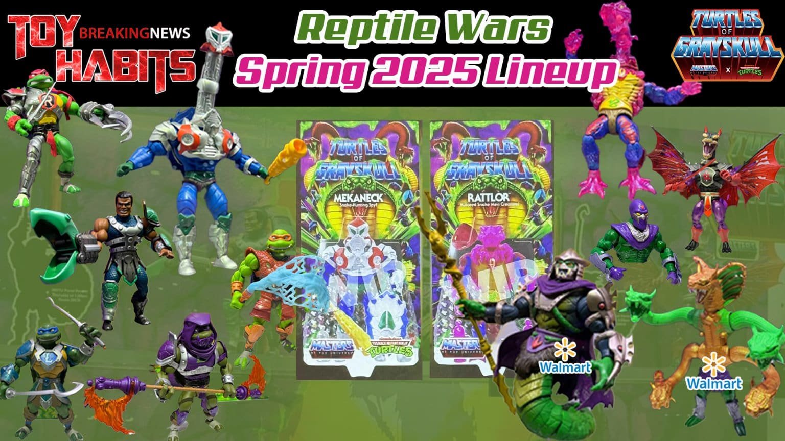 Turtles of Grayskull Reptile Wars Spring 2025 Lineup