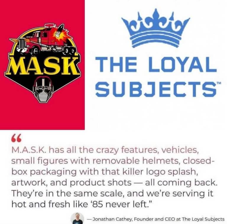 MASK License Taken Over by The Loyal Subjects - Toy Habits
