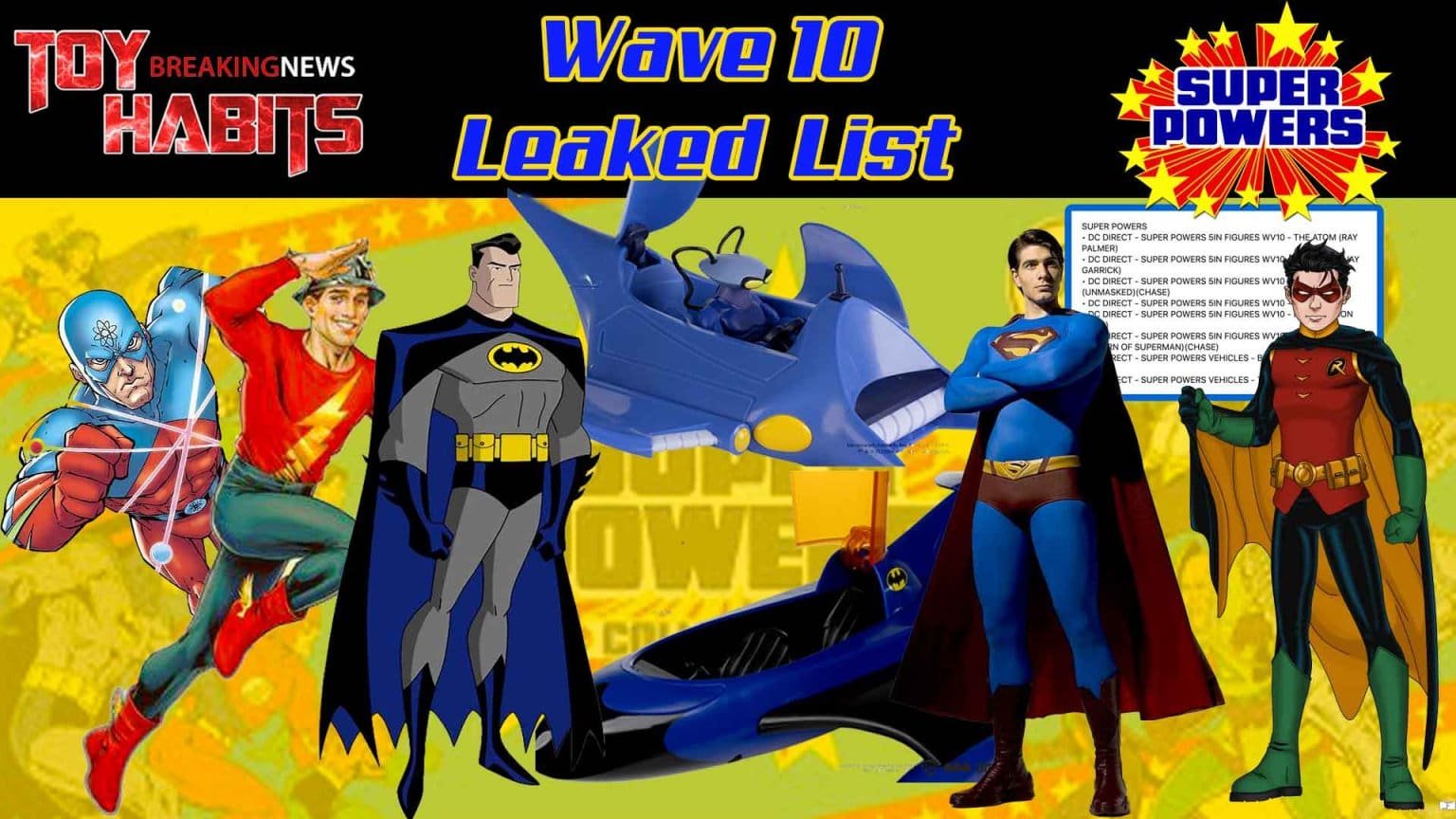 McFarlane DC Super Powers Wave 10 Leaked List