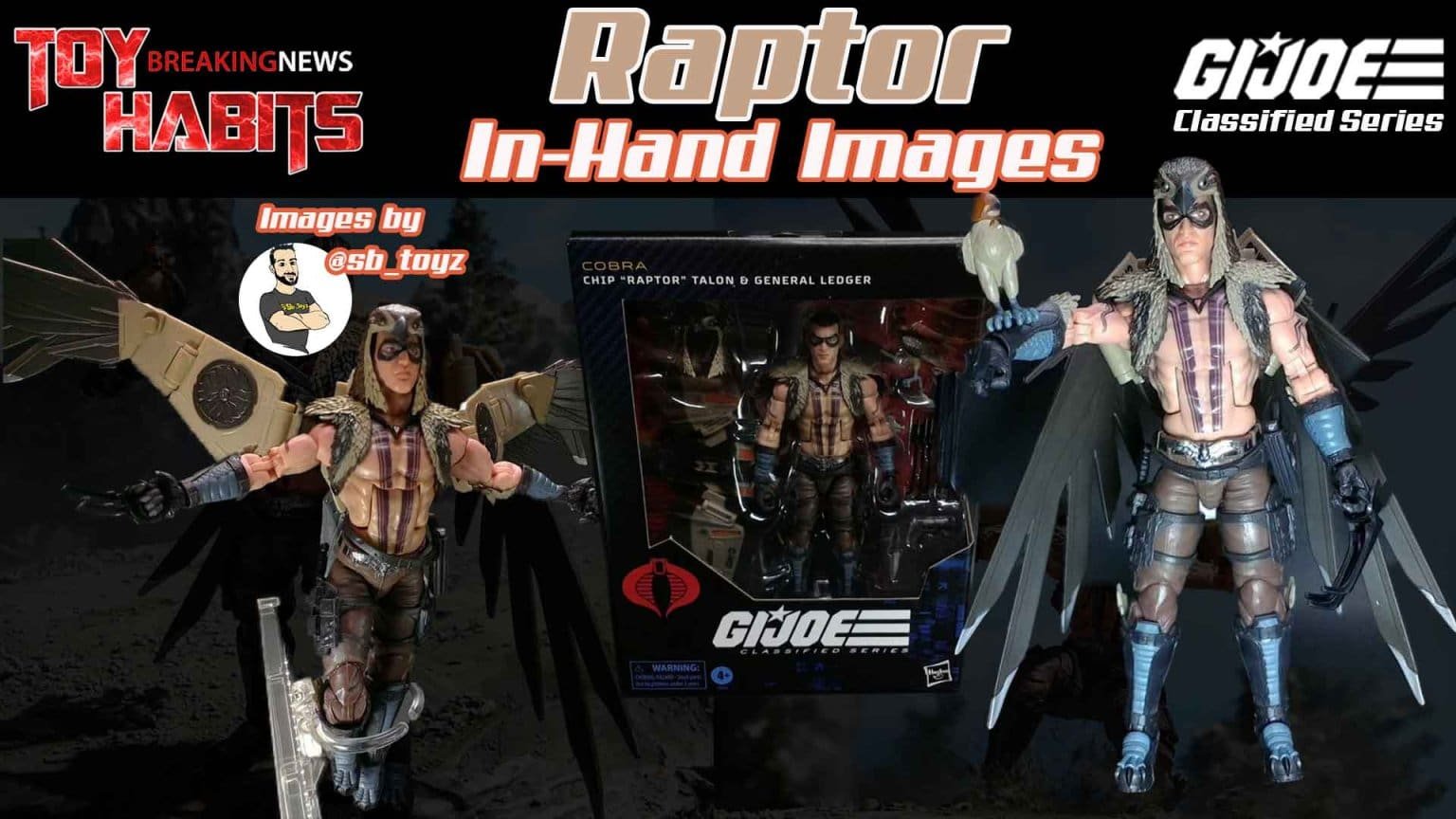 Raptor & General Ledger GI Joe Classified Series In-Hand Images