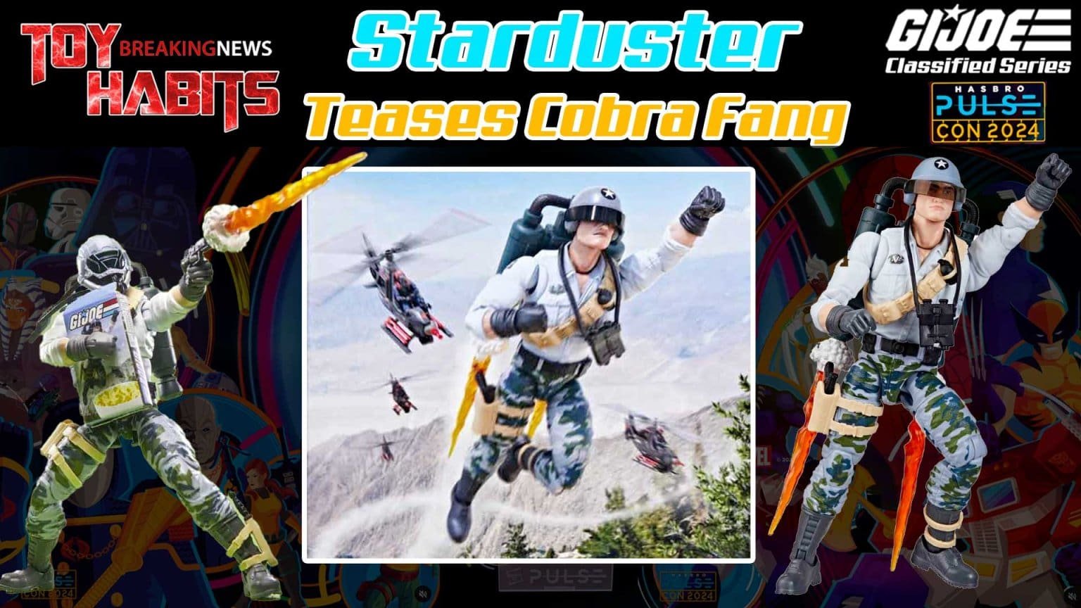 Starduster GI Joe Classified Series package art teases Cobra Fang