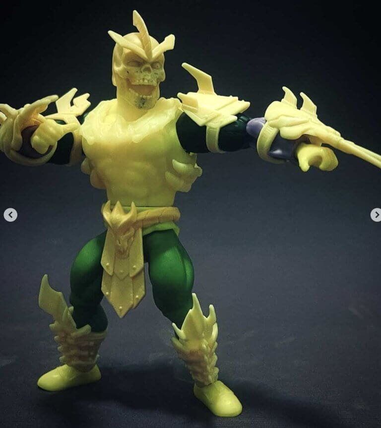 Skeletor Shredder Turtles of Grayskull Test Shot / Prototype - Toy Habits