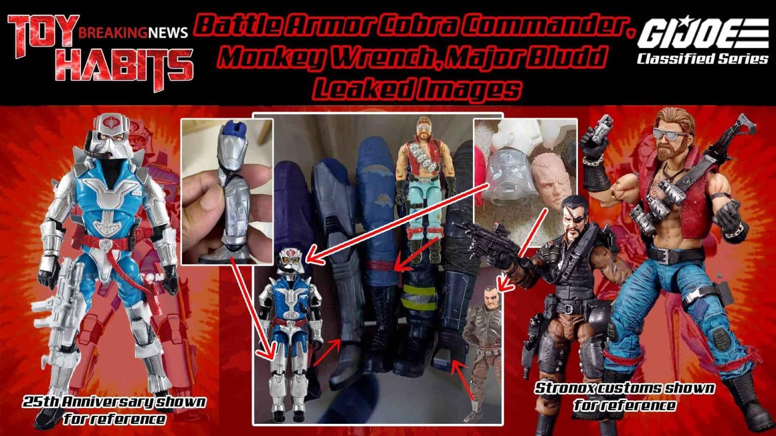 Battle Armor Cobra Commander, Monkeywrench, & Major Bludd GI Joe ...