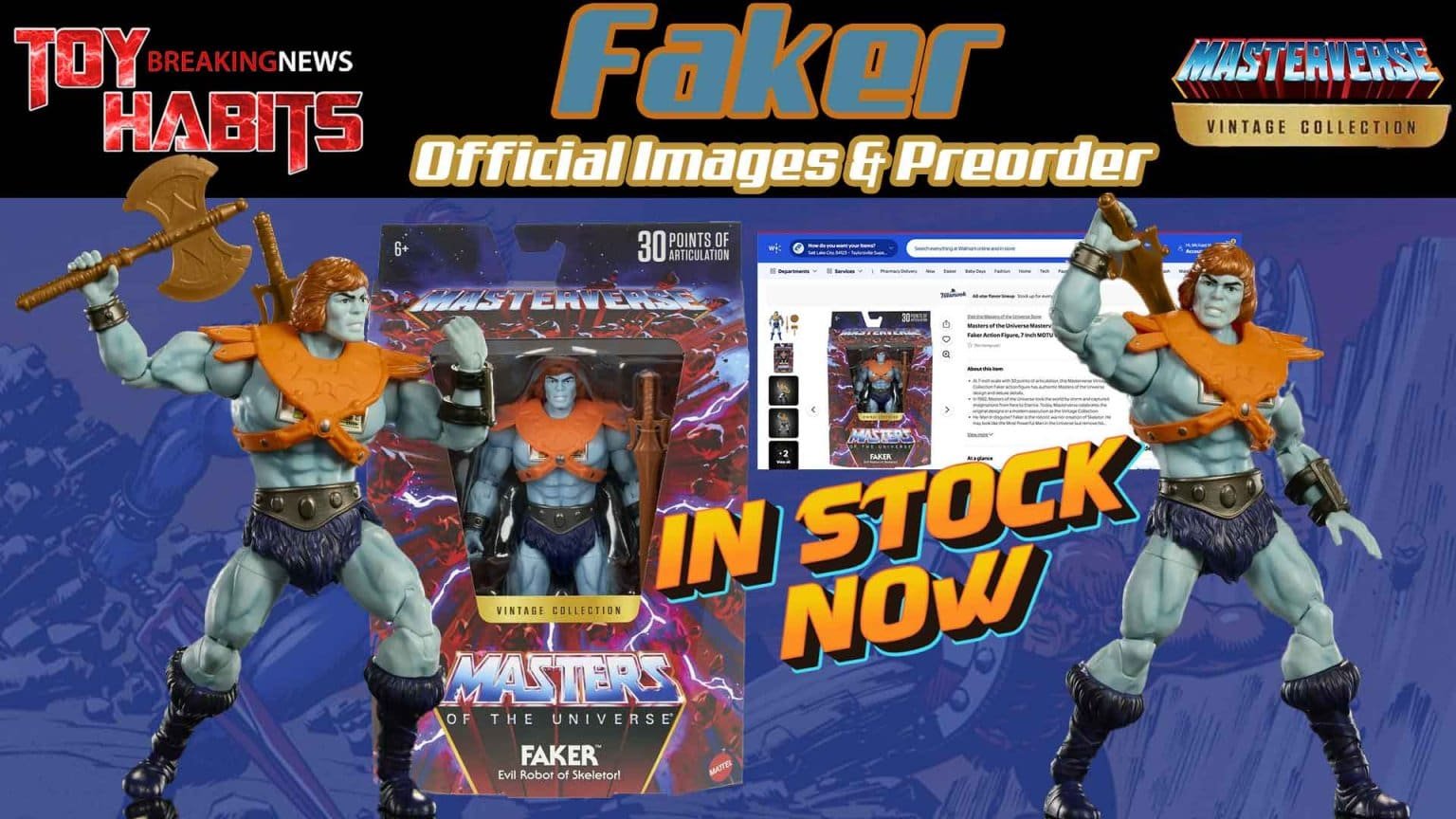 Faker MOTU Masterverse Vintage Collection Preorder