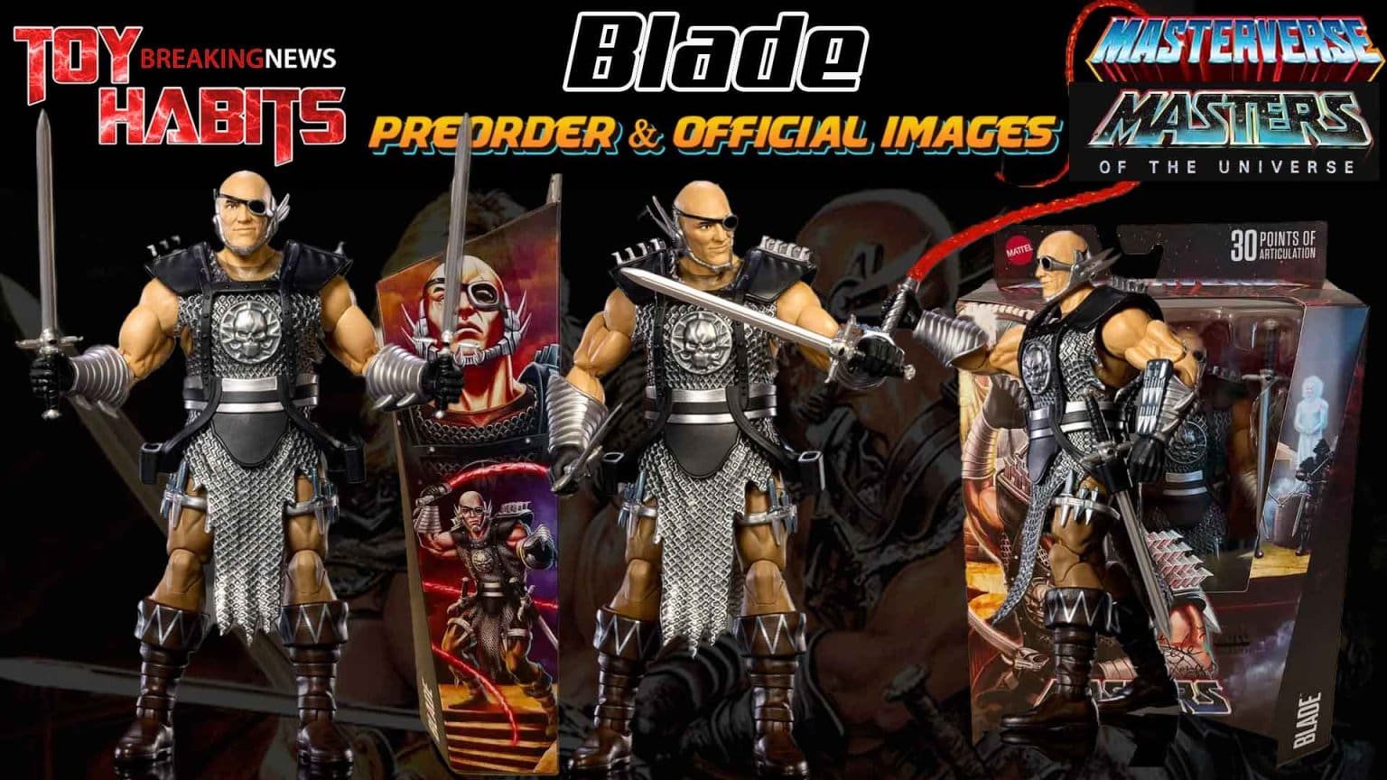 Blade 1987 MOTU Movie Masterverse Official Images