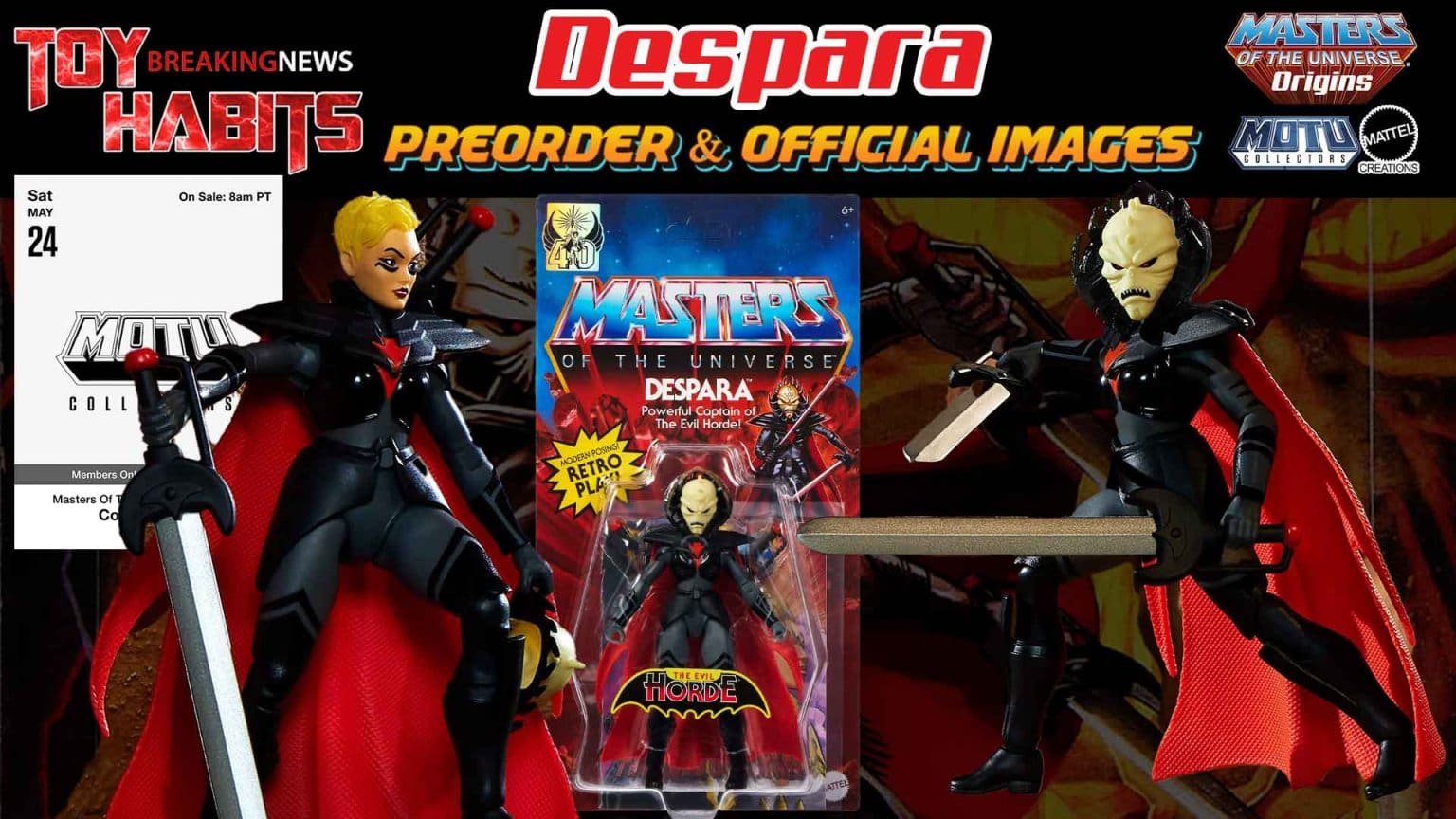 Despara MOTU Origins Mattel Creations Official Images & Preorder - Toy ...